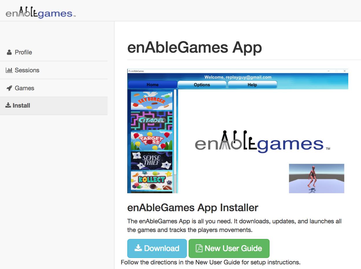 Startup Guide - enAble Games